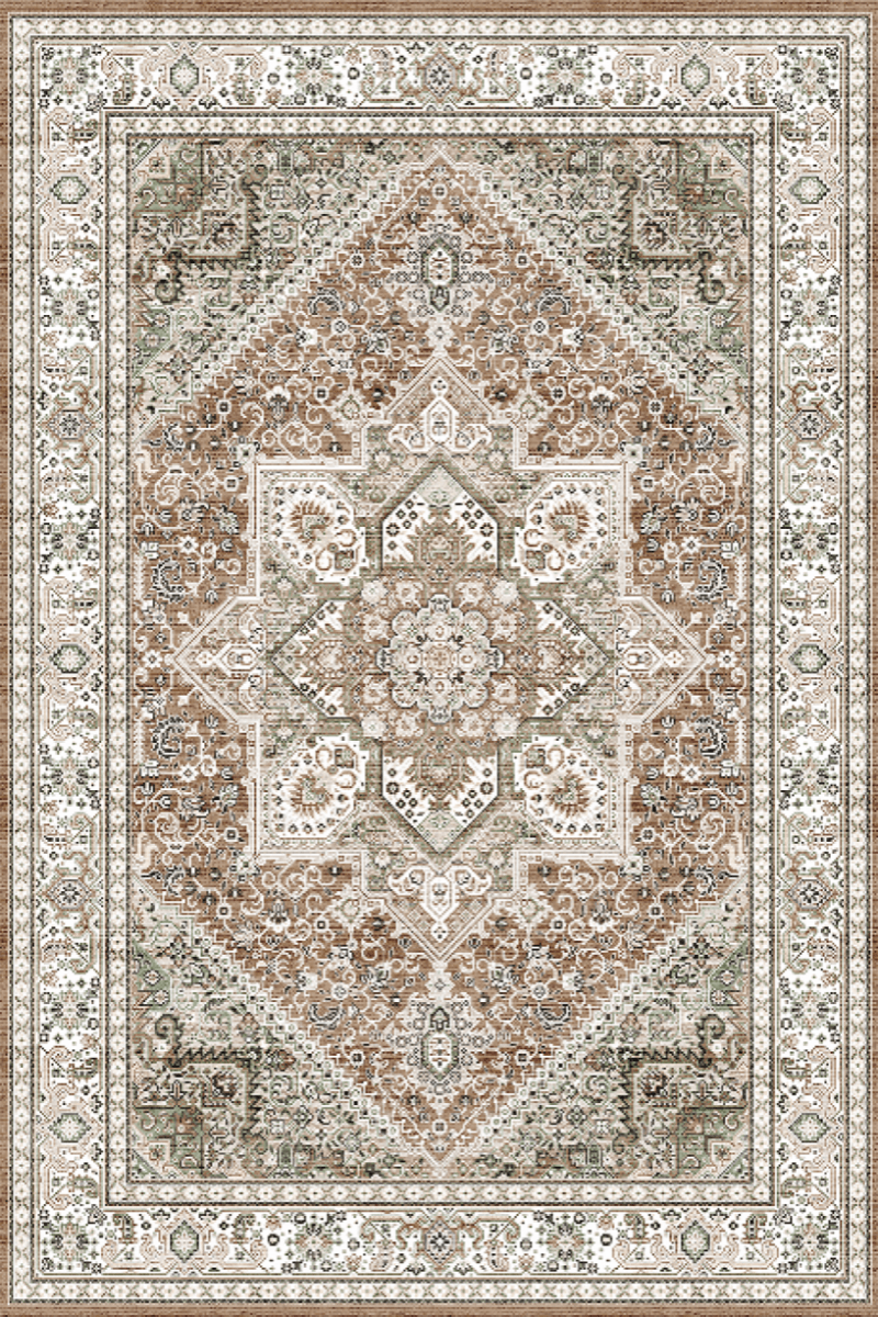 Gold & Blue Contemporary Carpet | Modern Distressed Design – The Carpetier™